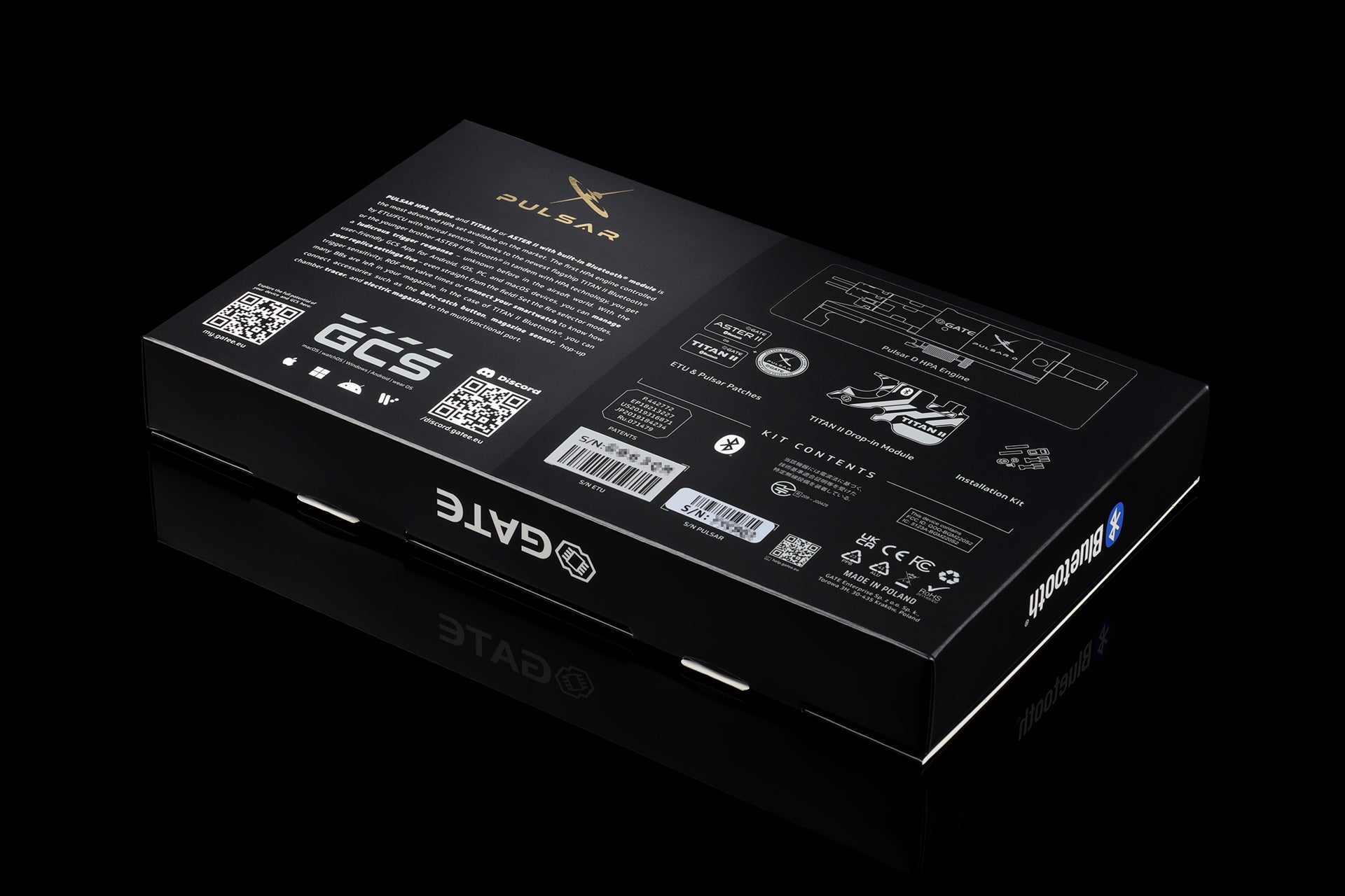 GATE PULSAR D Dual Solenoid HPA Engine with TITAN II Bluetooth Expert ...