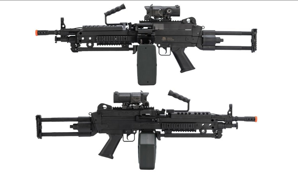 A&K Cybergun FN Licensed M249 "Featherweight" LMG AEG (M249 E2 / Para ...